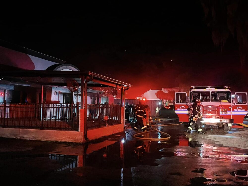 Pizza Hut Building Fire