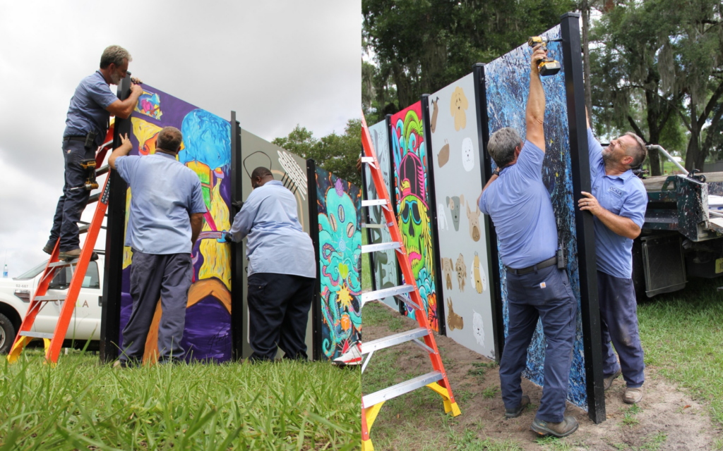 Ocala Skate Park gets new art panels - Ocala-News.com
