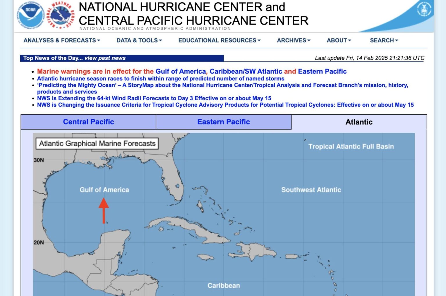Gulf of America added to Google Maps, National Hurricane Center - Ocala ...