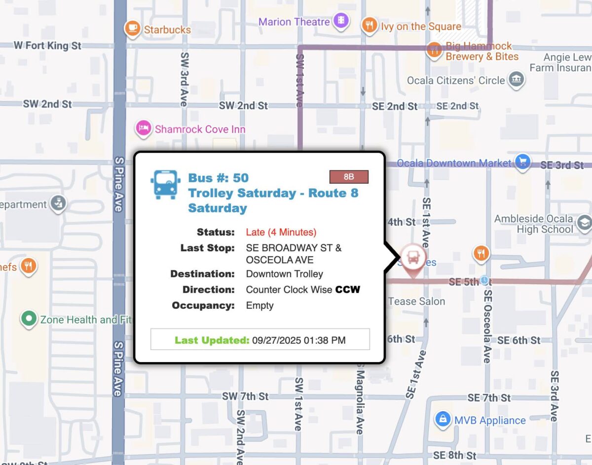 Have you tried the free trolley in downtown Ocala? - Ocala-News.com