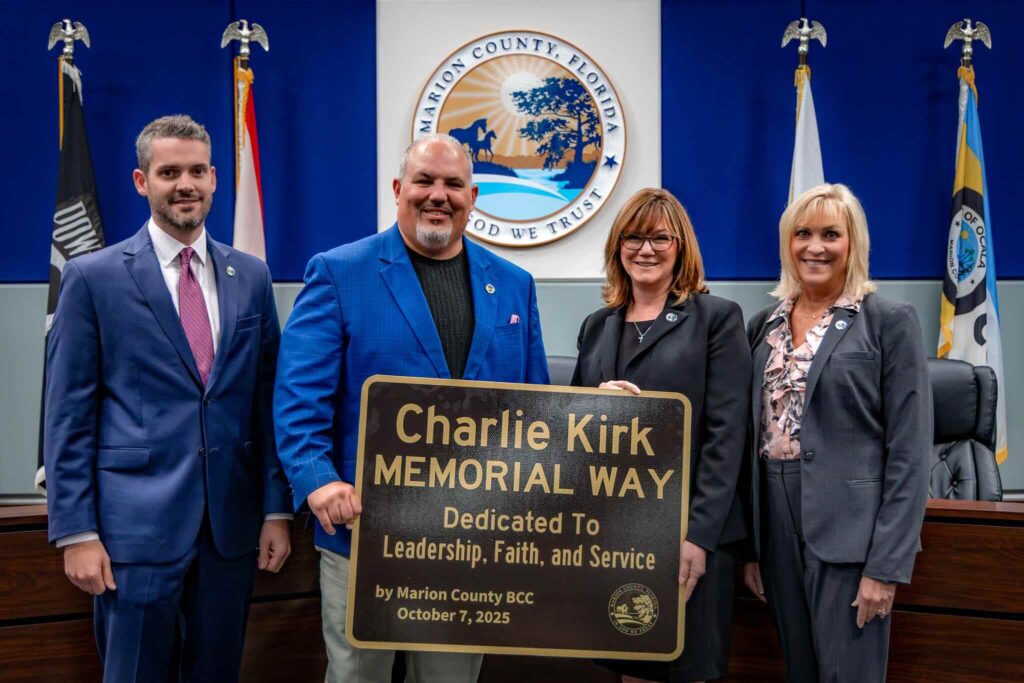 Marion County, Ocala honor Charlie Kirk with roadway and day of ...
