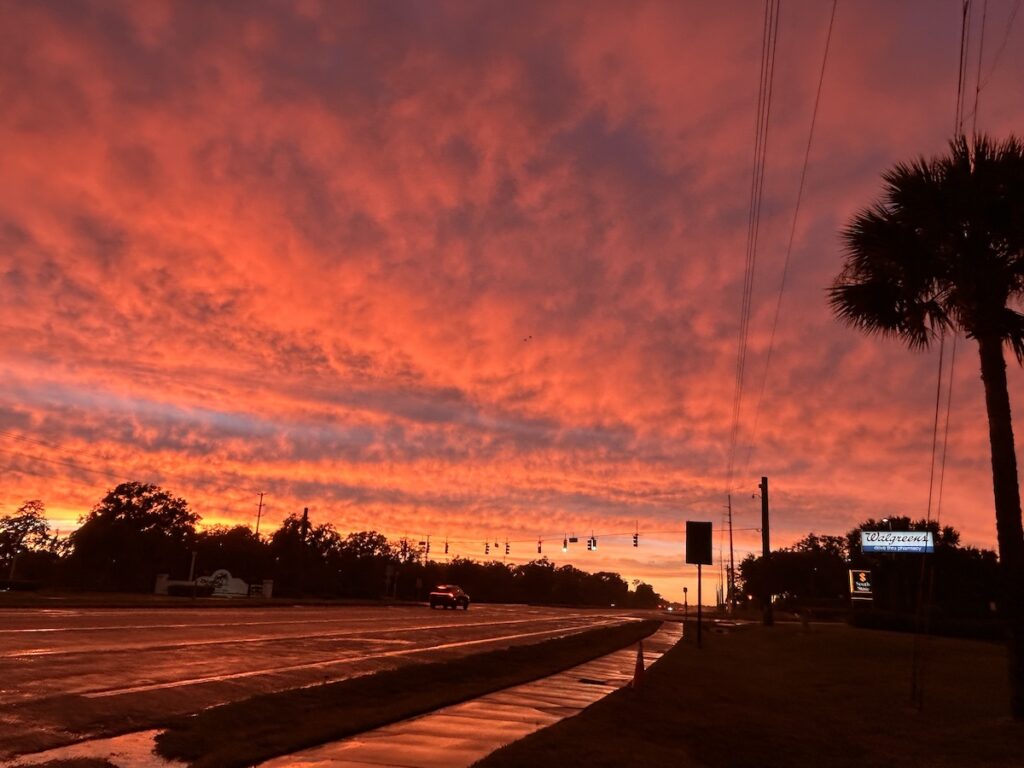 Incredible sunset in Ocala after rain - Ocala-News.com