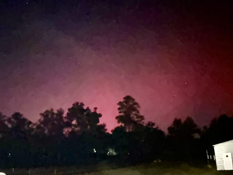 Northern lights above NE Ocala - Ocala-News.com