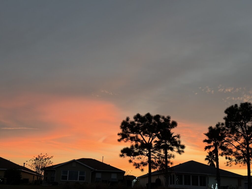 Beautiful sunset over Ocala's On Top Of The World Community - Ocala ...