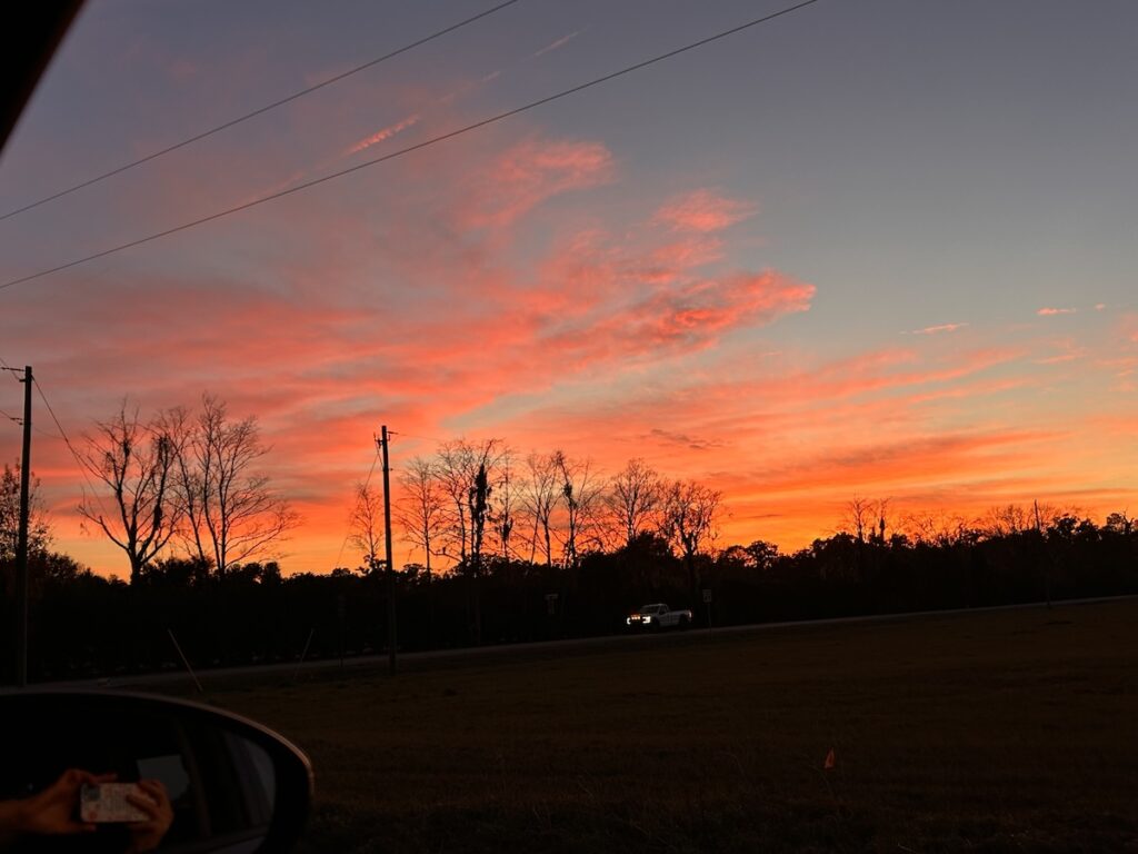 Vivid pink sunset sky over Ocala - Ocala-News.com