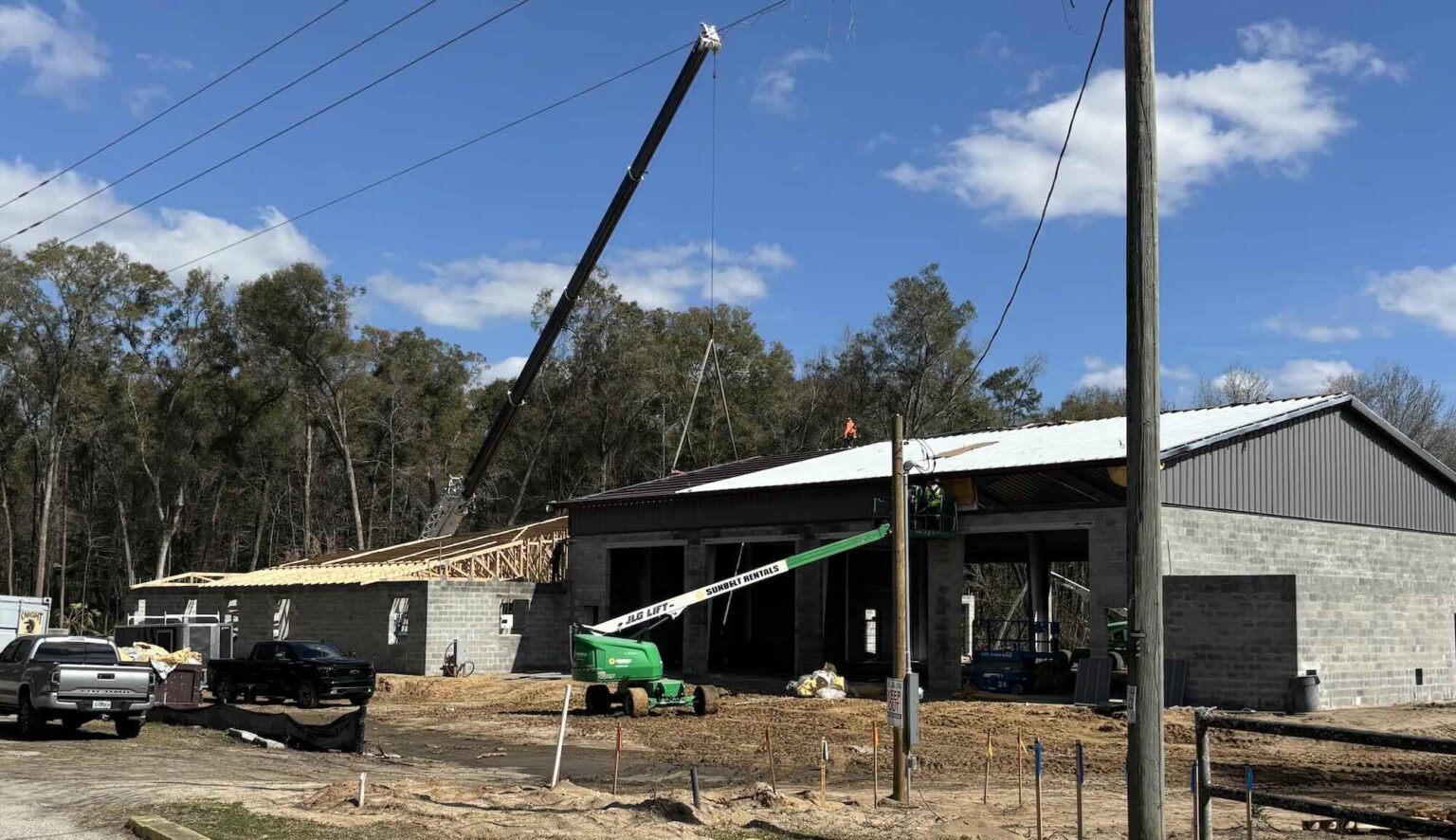 Construction progressing on new 14,000-square-foot fire station in ...