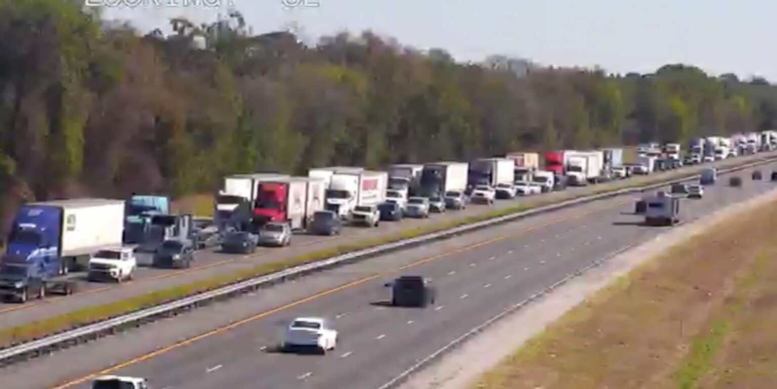 Heavy traffic after semi-truck catches fire on I-75 in Marion County ...