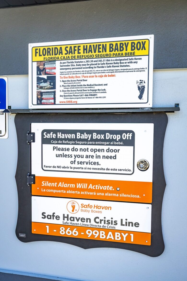 New Safe Haven Baby Box at Ocala fire station dedicated by Marion ...