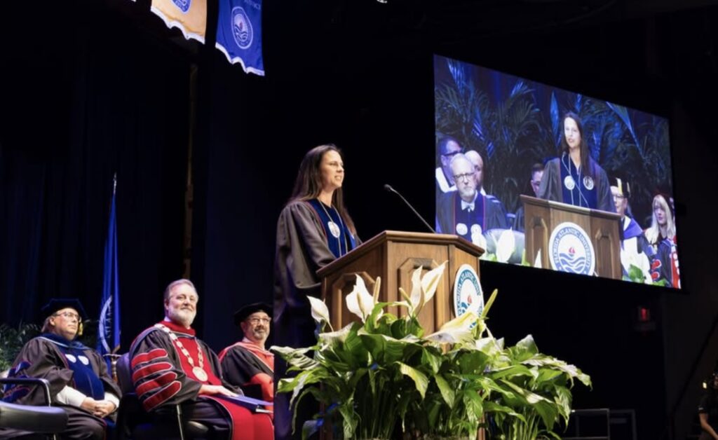 Ocala Olympian offers commencement speech fresh off retirement from ...