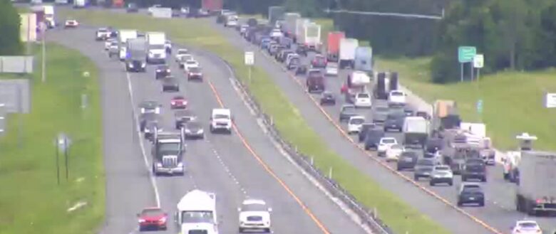 Two crashes, brush fire slowing I-75 in Marion County - Ocala-News.com