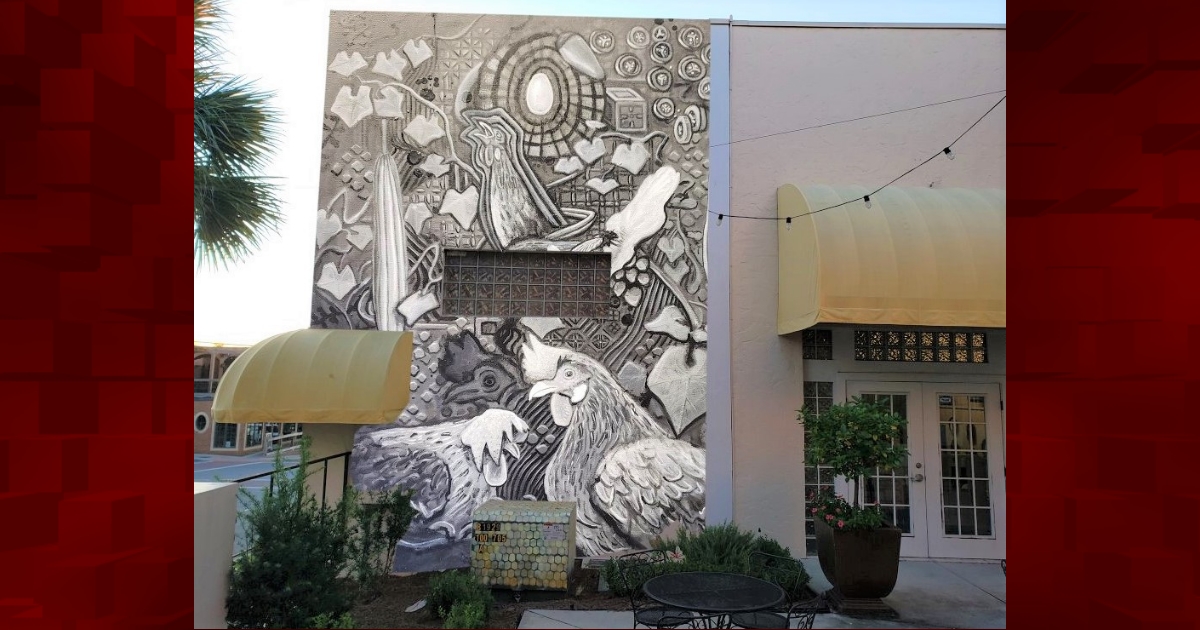 Local artist begins ‘Life Cycle’ mural at Brick City Center’s courtyard ...