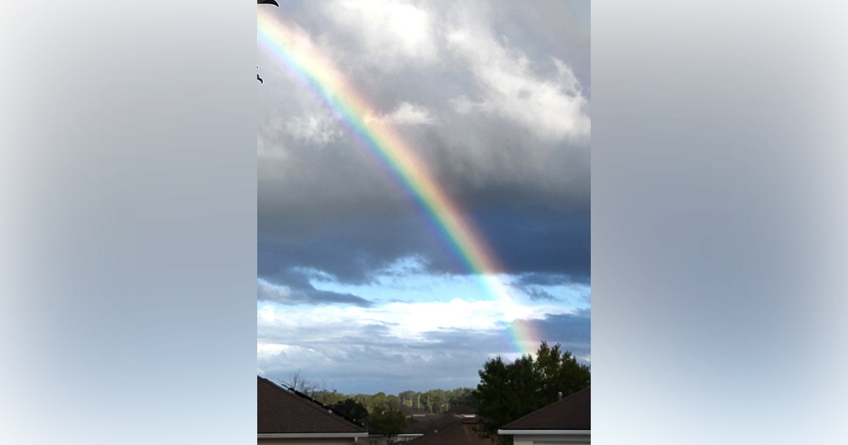 Beautiful rainbow over Heath Brook Hills in Ocala - Ocala-News.com