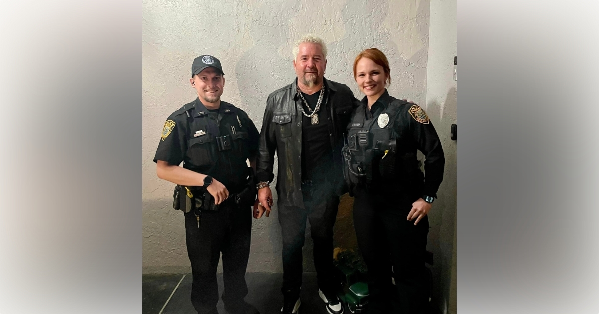 Celebrity chef Guy Fieri surprises Ocala Police Department with free ...