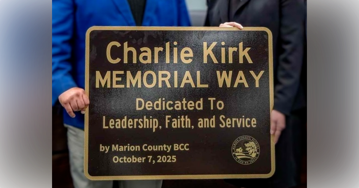 Marion County, Ocala honor Charlie Kirk with roadway and day of ...