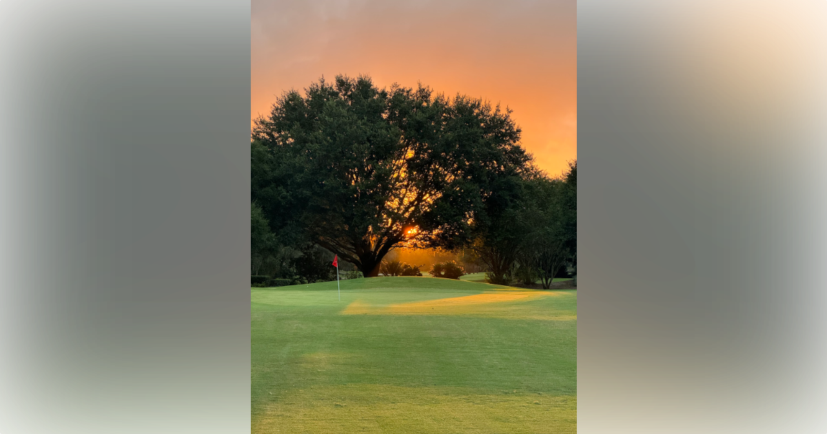 Sun going down on Baseline Golf Course - Ocala-News.com